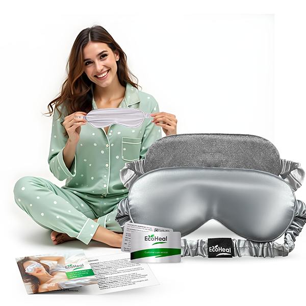 Silver Fabric Sleep Mask – Ecoheal